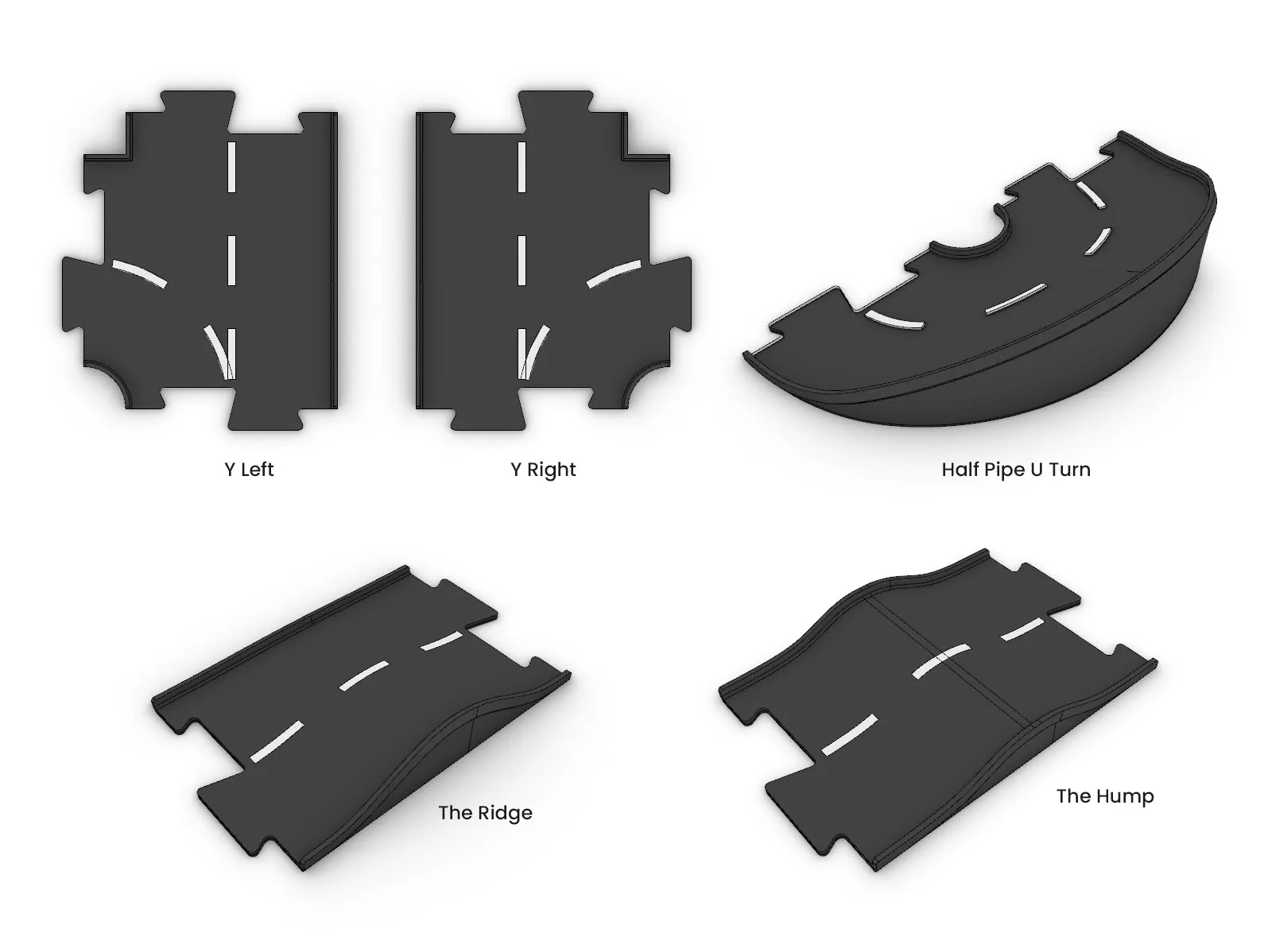 Modular CyberBrick Race Track Builder - Free 3D Print Model - MakerWorld