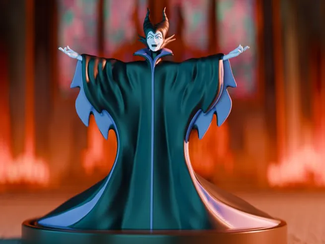 Figura de Maléfica – Villana de fantasía coleccionable por GeekSculpt3D ...