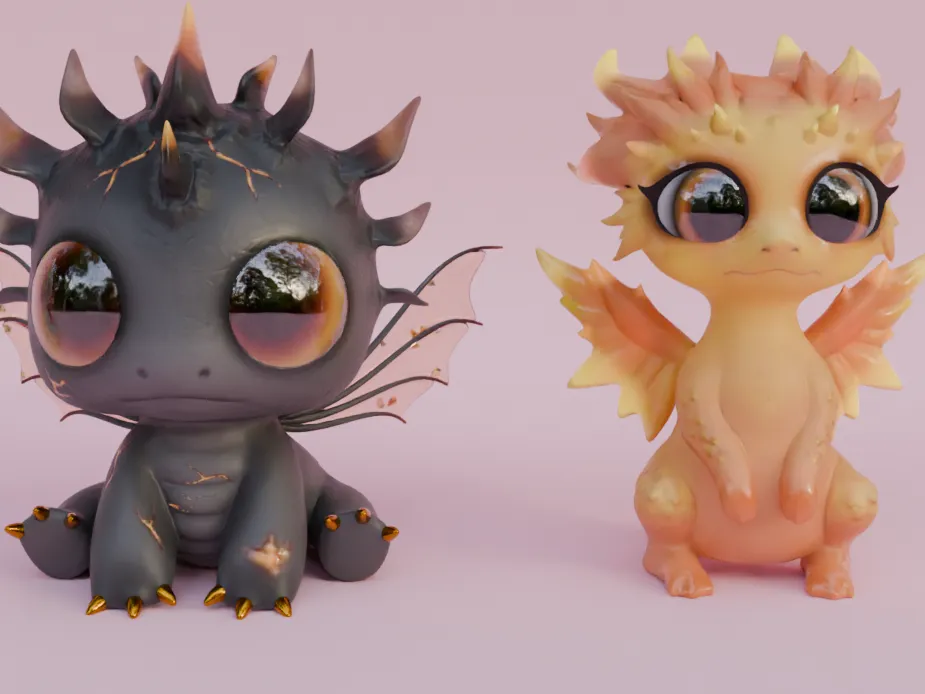 Cute Dragon by _3DCREATE MakerWorld: Download Free 3D Models