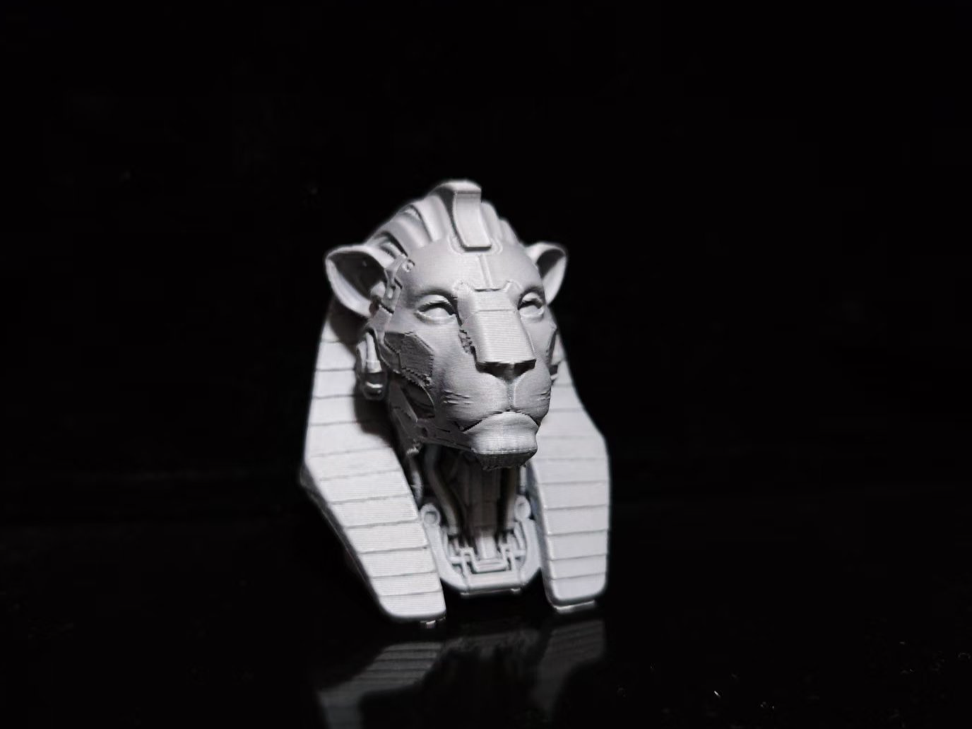 Mech Sphinx Head by wingbenny MakerWorld: Download Free 3D Models