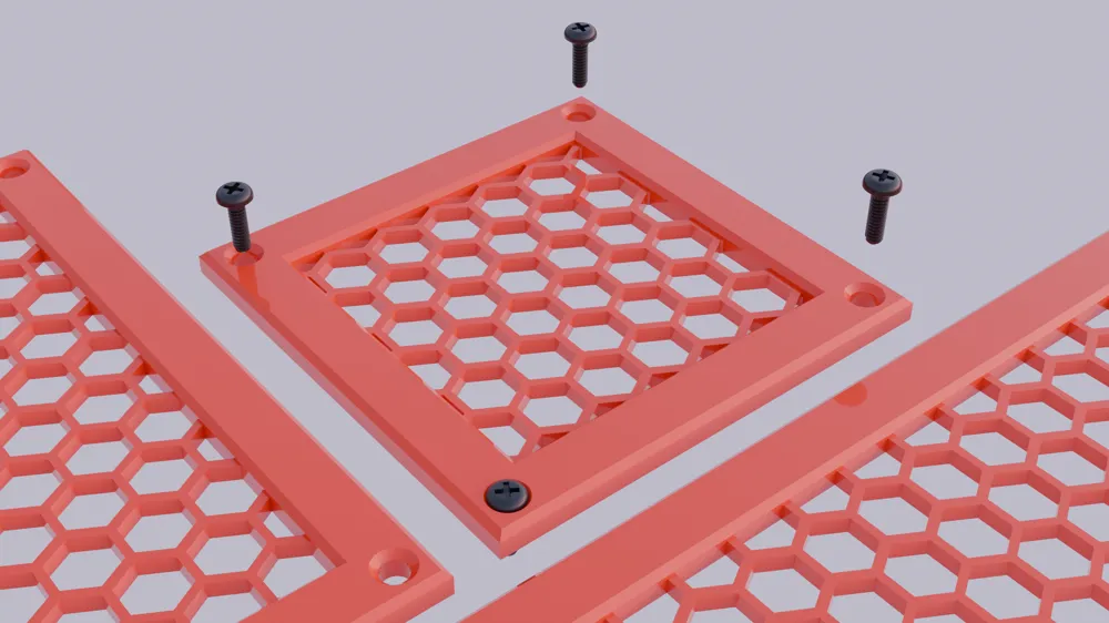 Printable honeycomb vent grid set - 20 sizes by UnderHoodLab MakerWorld ...