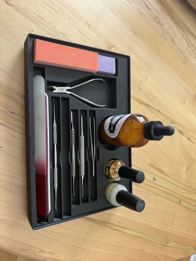 Manicure and Pedicure gridfinity Tray - Free 3D Print Model - MakerWorld