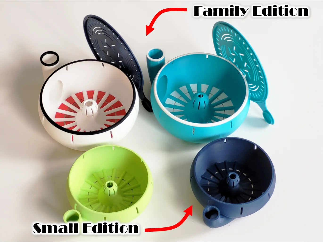 Fruit & Berry Washer - Family Edition with lid - Free 3D Print Model ...