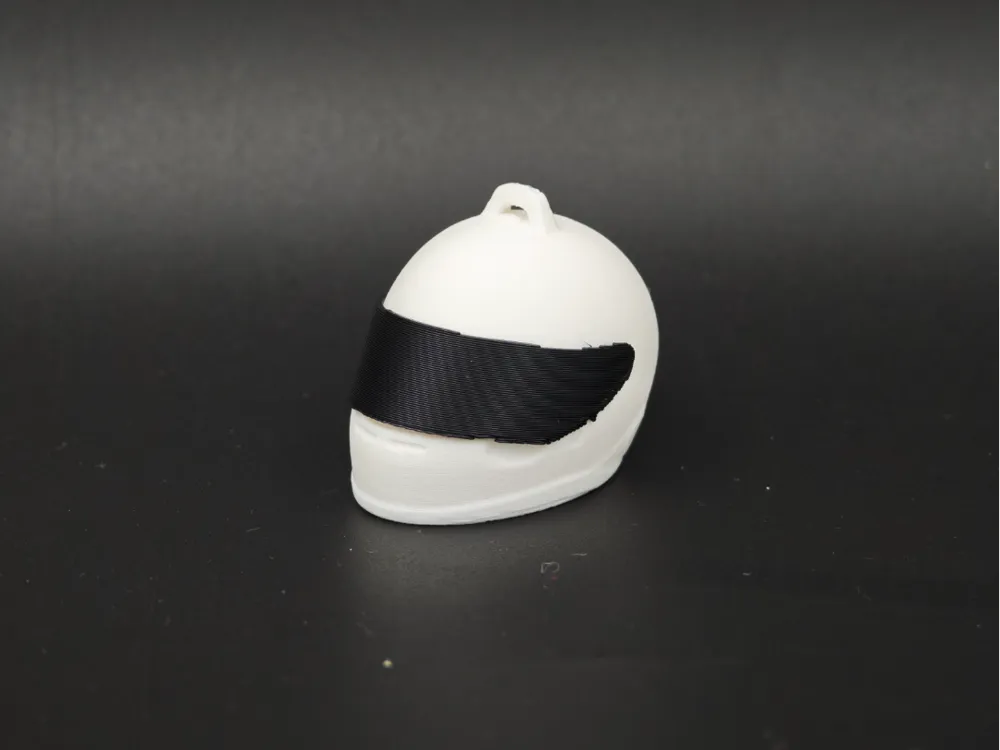 F1 Racing Helmet Keychain - Free 3D Print Model - MakerWorld