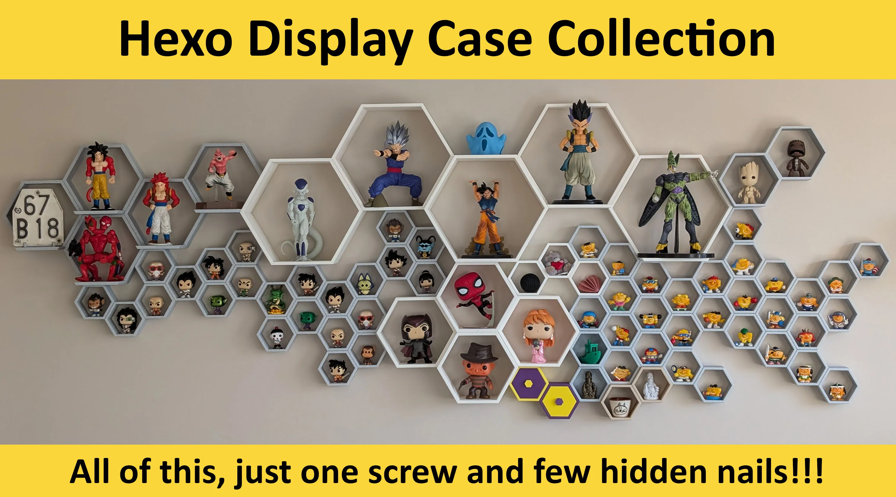 Mezzo Hexo Shelf - Free 3D Print Model - MakerWorld