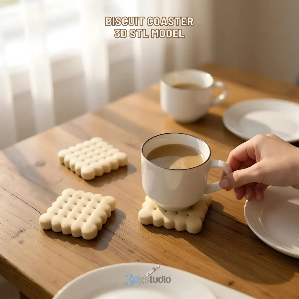 Biscuit Coaster by 3Dgs Studio MakerWorld: Download Free 3D Models