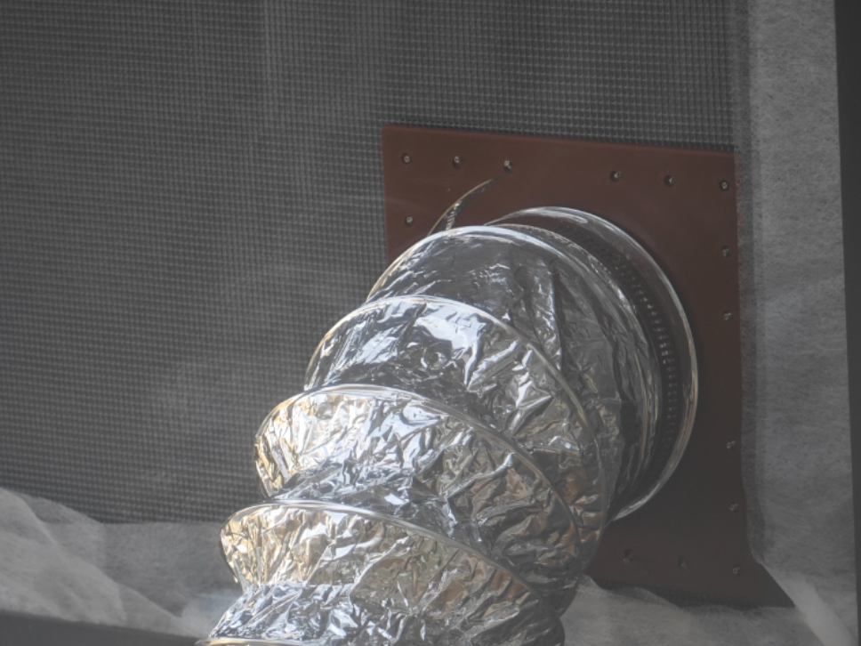 High-rise building dedicated exhaust vent (strong wind/high-altitude ...