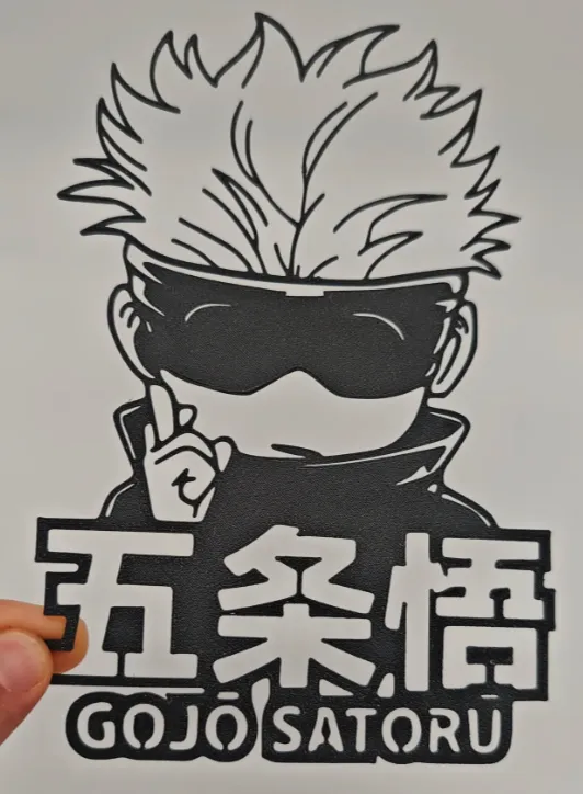 Jujutsu Kaisen Satoru Gojo Wall Art - Free 3D Print Model - MakerWorld
