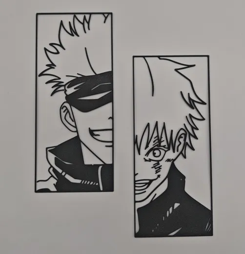 Jujutsu Kaisen Satoru Gojo Wall Art - Free 3D Print Model - MakerWorld