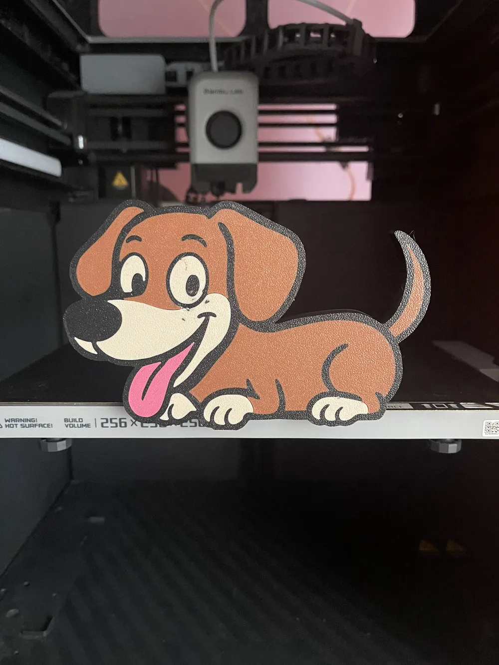 Cartoon Dachshund Monitor Buddy - Free 3D Print Model - MakerWorld