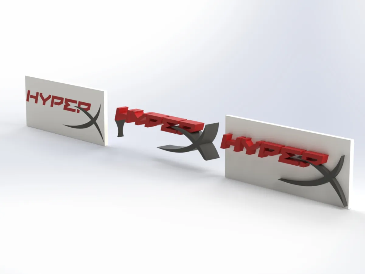 Hyper X Logos - Free 3D Print Model - MakerWorld