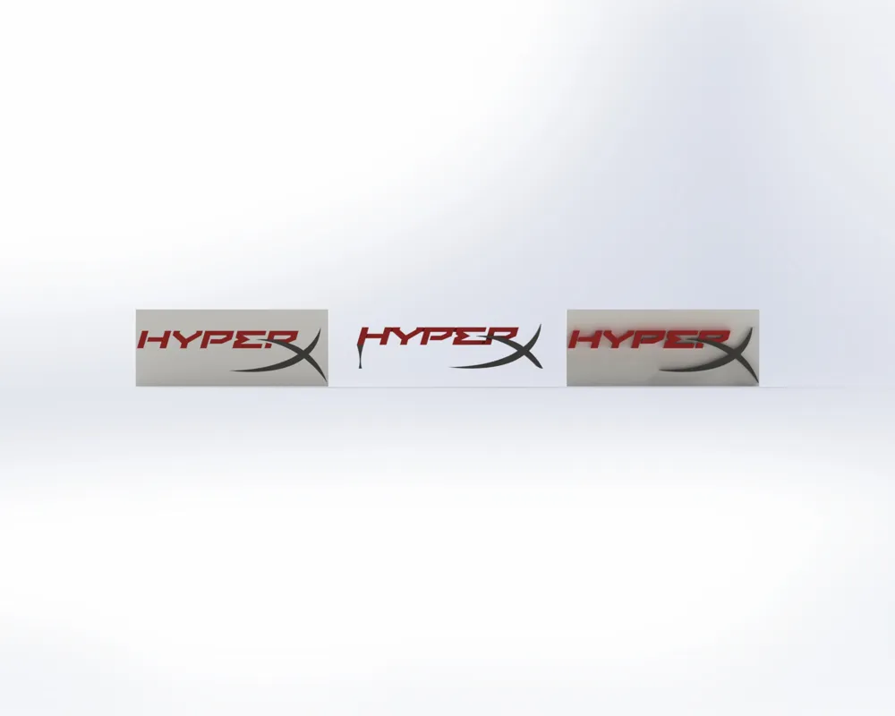Hyper X Logos - Free 3D Print Model - MakerWorld