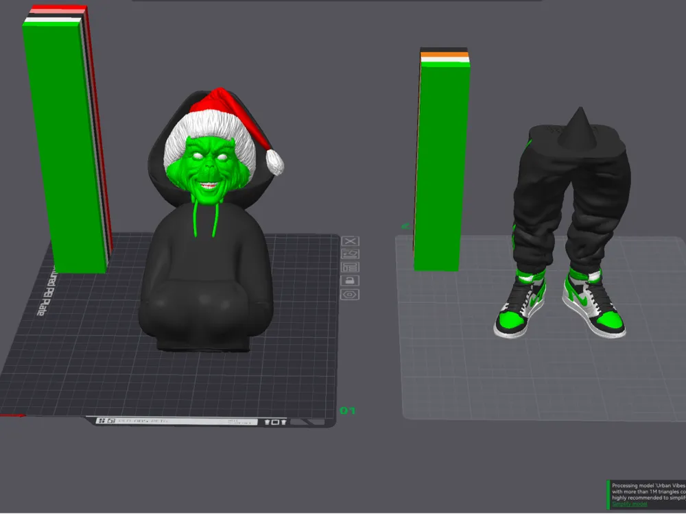 Urban Vibes The Grinch Blacked Out Drip - Free 3D Print Model - MakerWorld