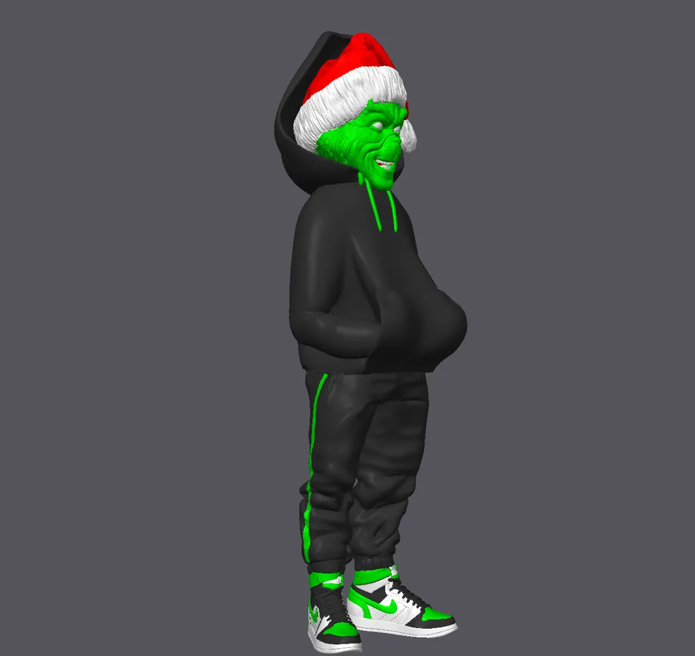 Urban Vibes The Grinch Blacked Out Drip by Ryan MakerWorld: Download ...