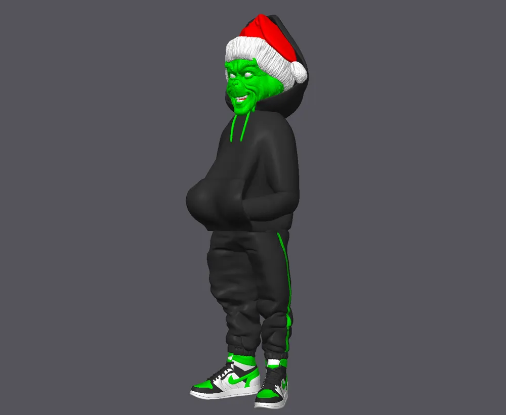 Urban Vibes The Grinch Blacked Out Drip by Ryan MakerWorld: Download ...