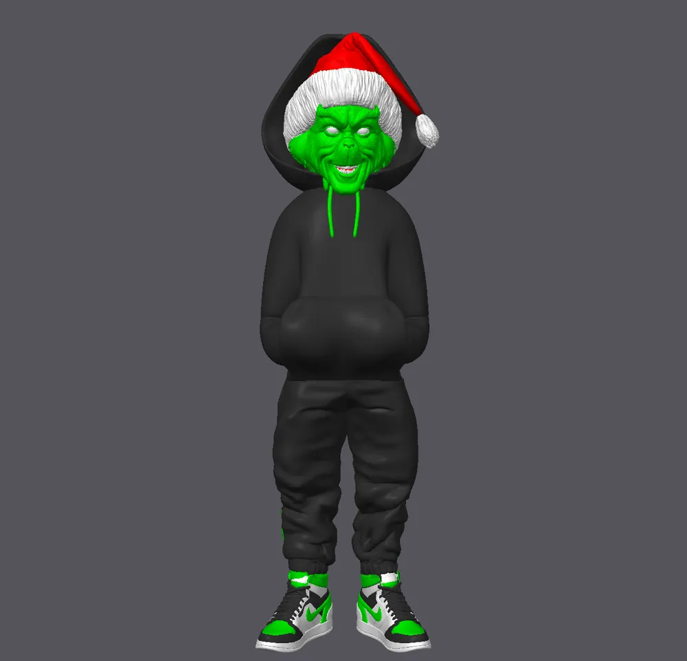 Urban Vibes The Grinch Blacked Out Drip by Ryan MakerWorld: Download ...