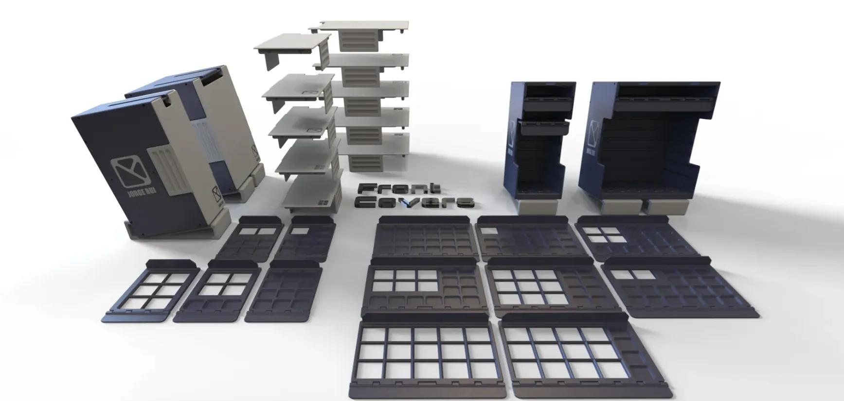Parametric Model Maker - Gridfinity - Rack4all Ed - Free 3D Print Model ...