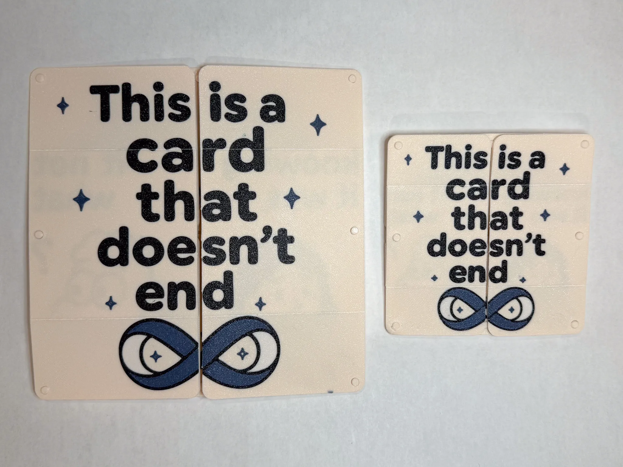 Infinity Card (FULLY CUSTOMIZABLE) - Free 3D Print Model - MakerWorld