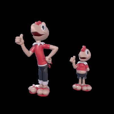 Condorito and Coné Chilean comic 3D figures by Ocilirca MakerWorld ...