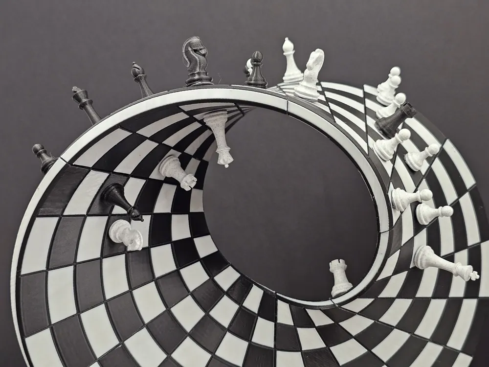 Mobius Strip Chess Board by Magmabow MakerWorld: Download Free 3D Models
