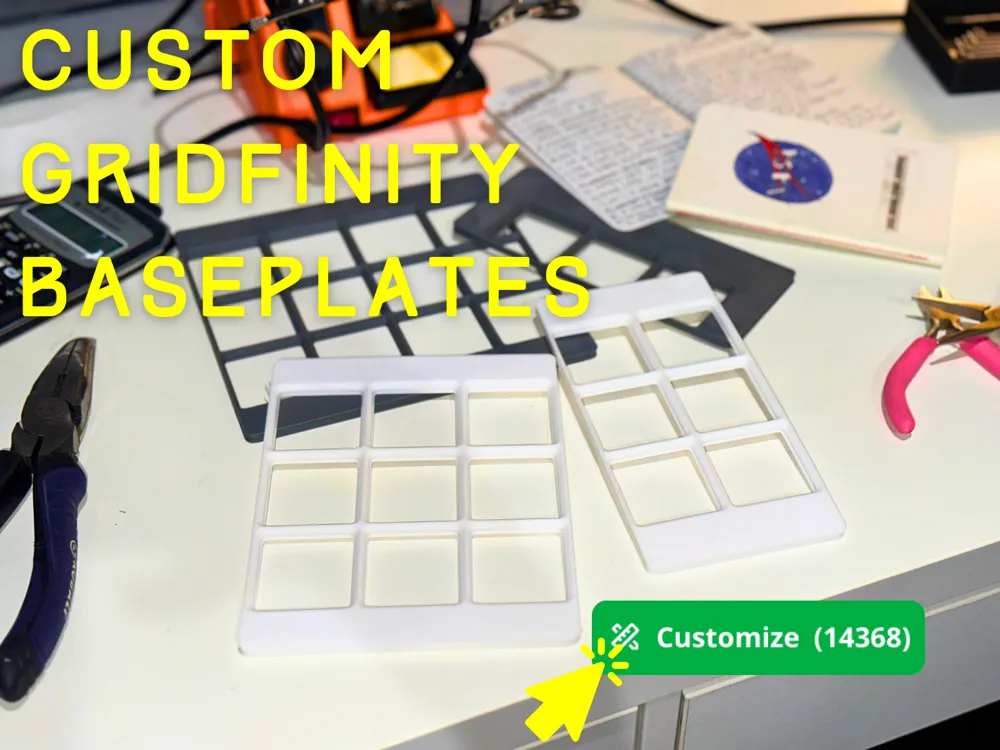 Custom Gridfinity Baseplate FULLY PARAMETRIC by lolatone labs ...
