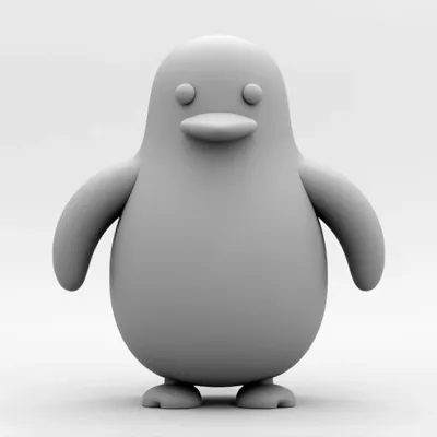 Chunky Penguin Figurine - Free 3D Print Model - MakerWorld