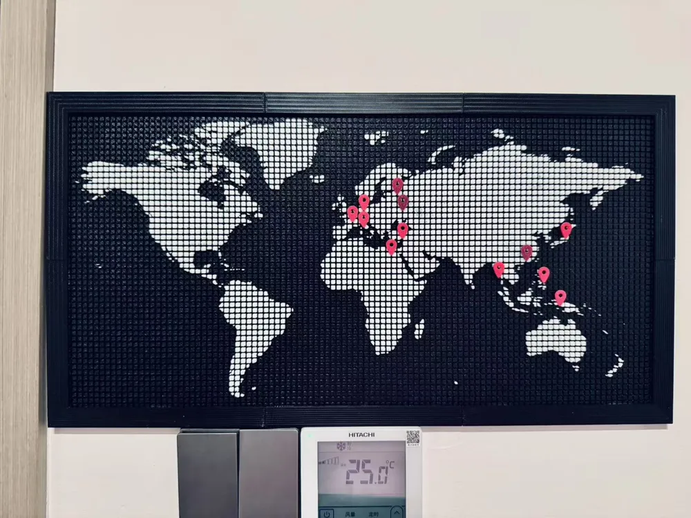 Markable World Map by lueashes MakerWorld: Download Free 3D Models