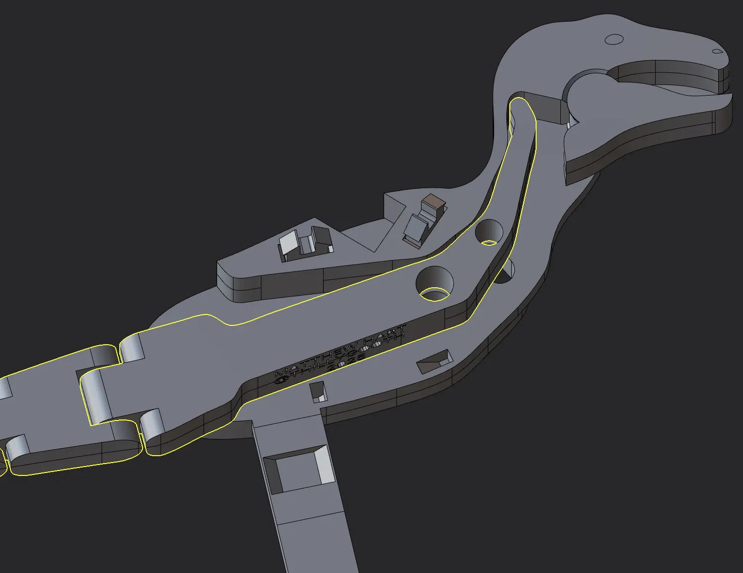 Mechanical Articulated Velociraptor by ThillyGooth MakerWorld: Download ...