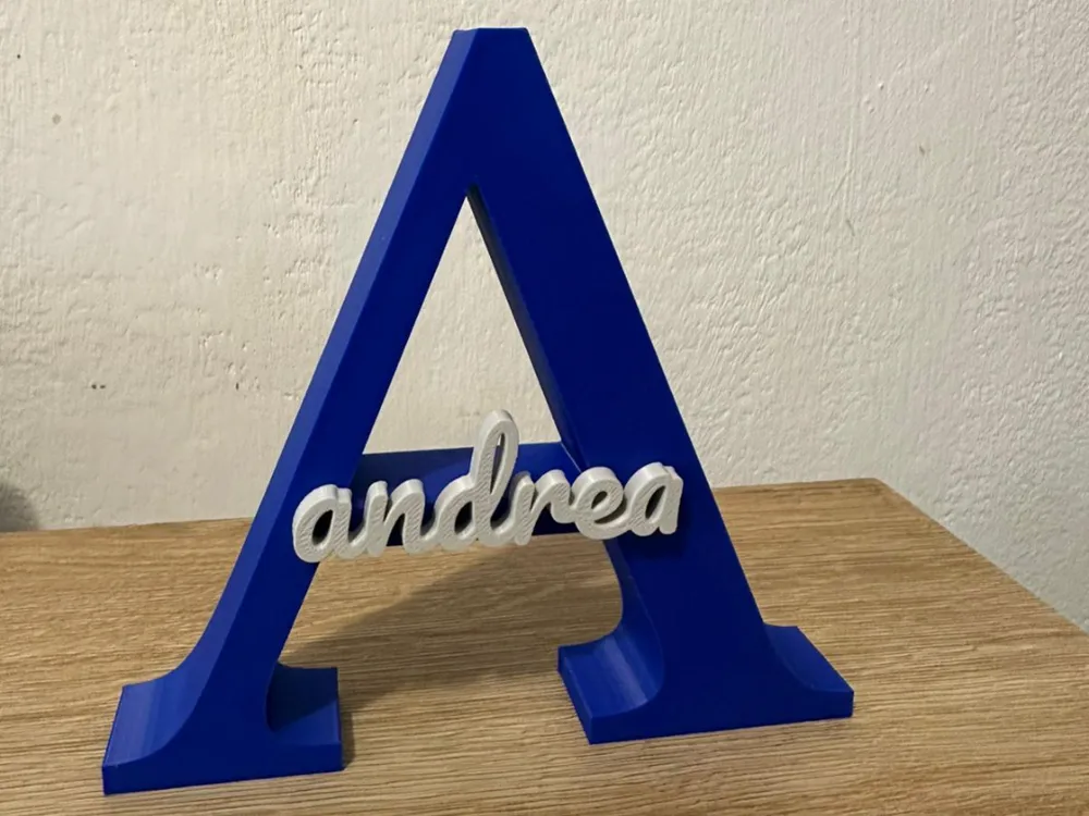 Customizable Parametric Model Name+Letter by StampaDesign3D MakerWorld ...