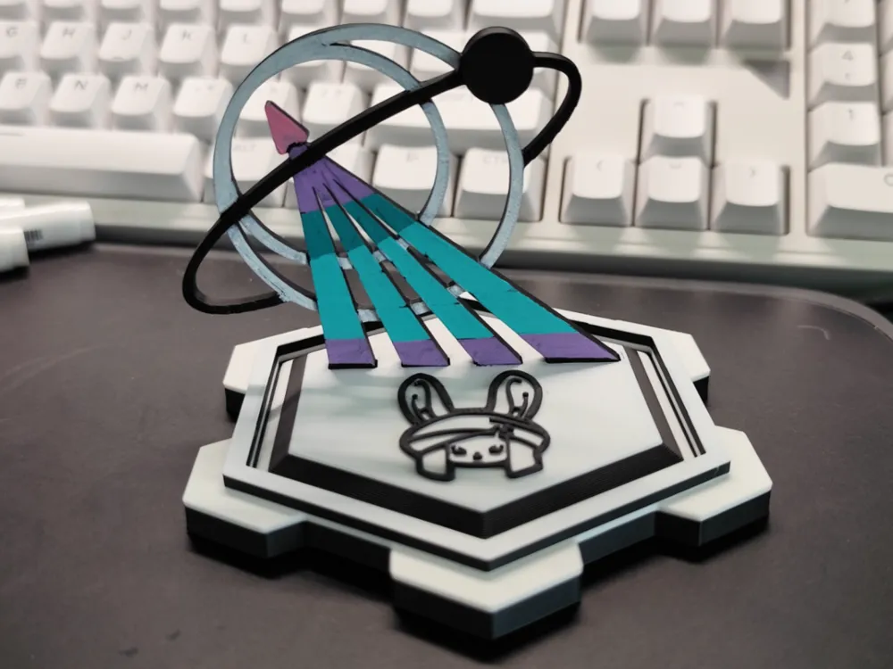 [ff14] A small commemorative display stand inspired by the game's space ...