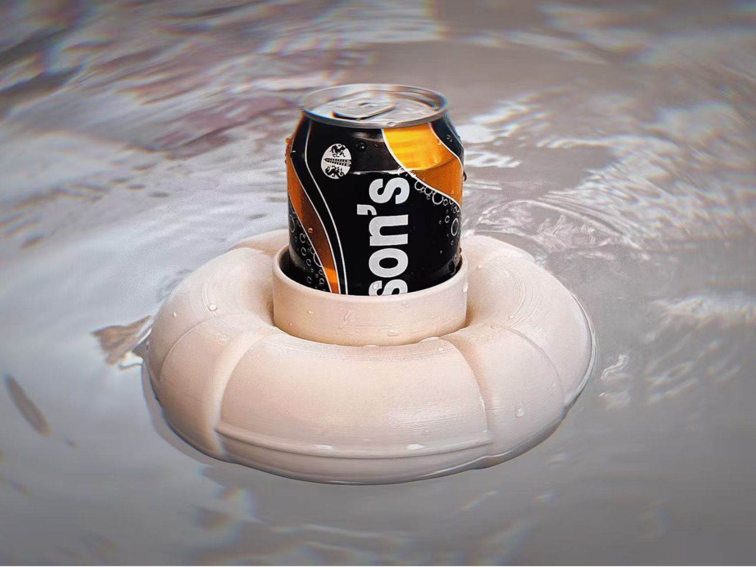 Floating Swim Ring Drink Holder, Tested to Float and Not Sink by ...