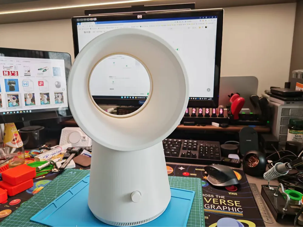 Bladeless Fan (Easy and quick print) by Sin MakerWorld: Download Free ...