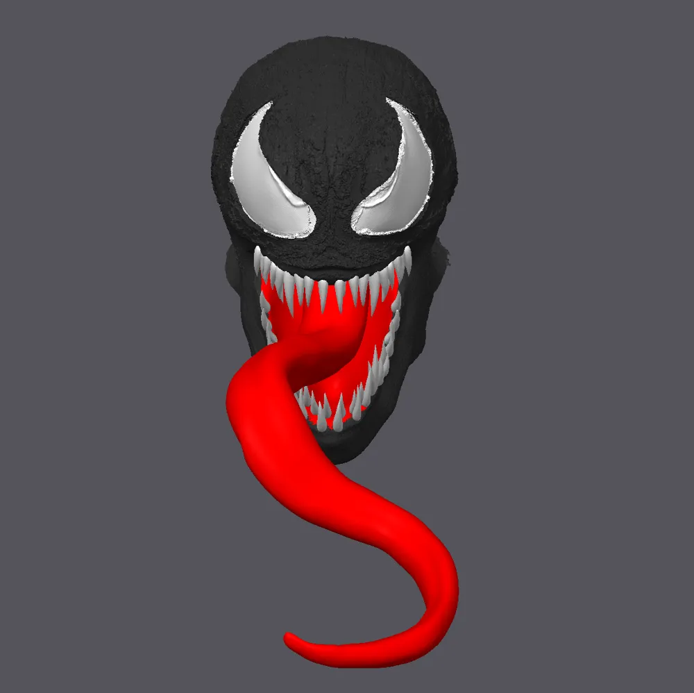 Venom Head Bust AMS Ready Hyper Detailed Print by Ryan MakerWorld ...