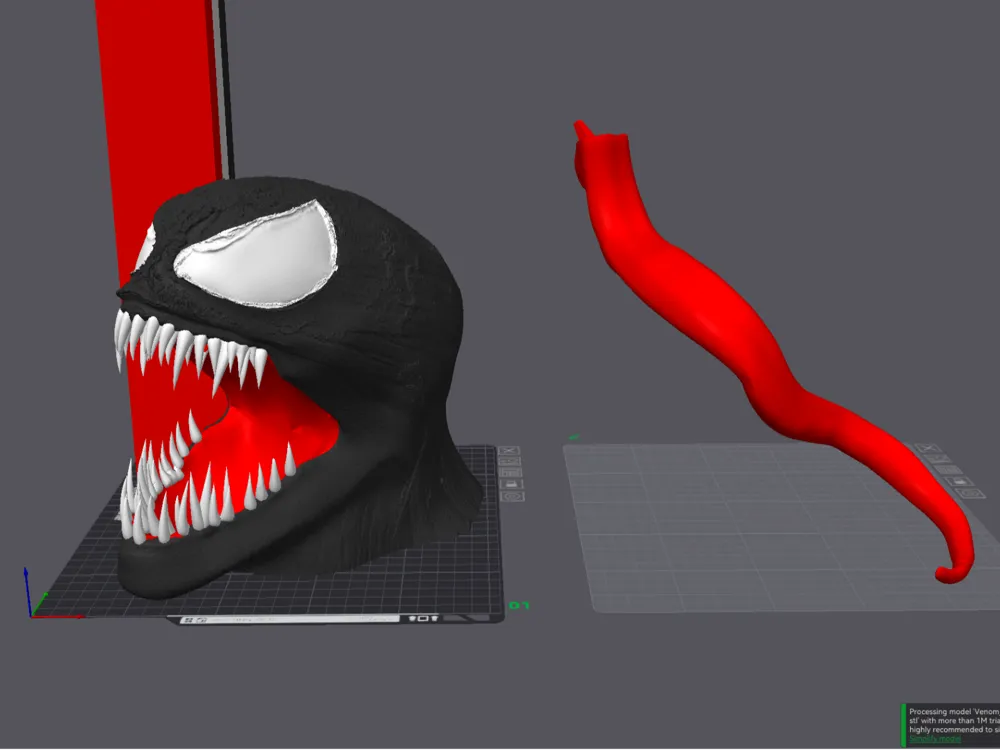 Venom Head Bust AMS Ready Hyper Detailed Print by Ryan MakerWorld ...