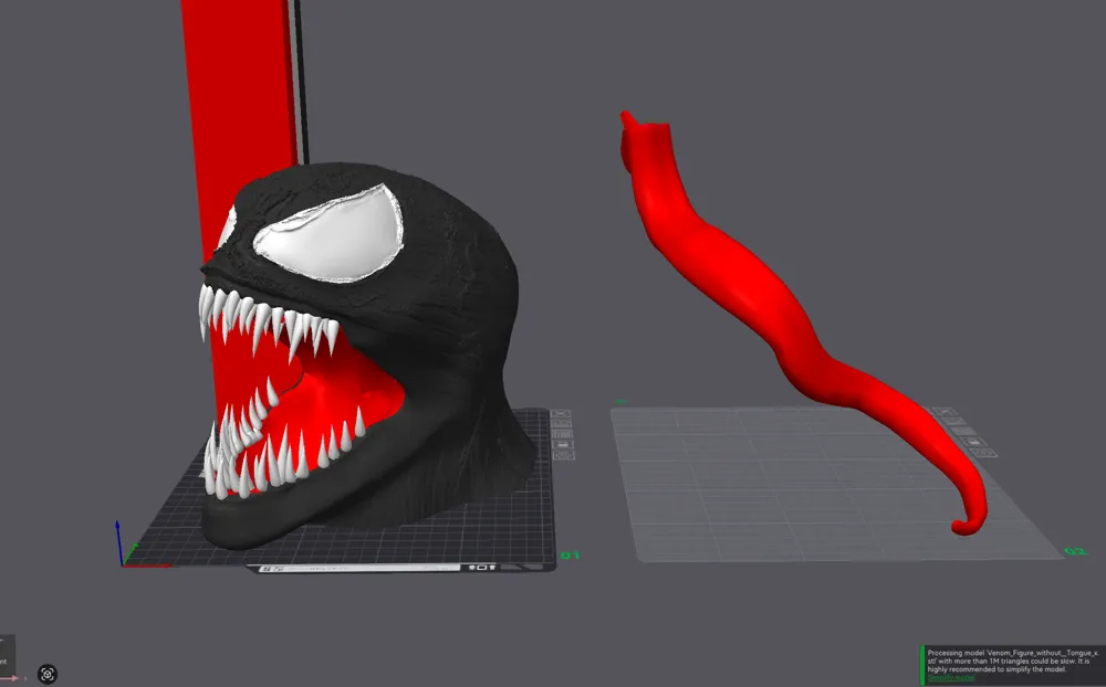 Venom Head Bust AMS Ready Hyper Detailed Print by Ryan MakerWorld ...