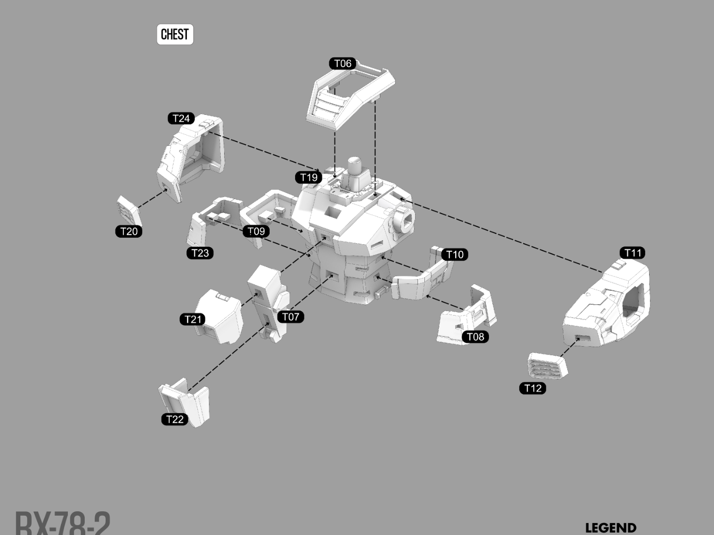 One meter tall Gundam chest by user_3444289592 MakerWorld: Download ...