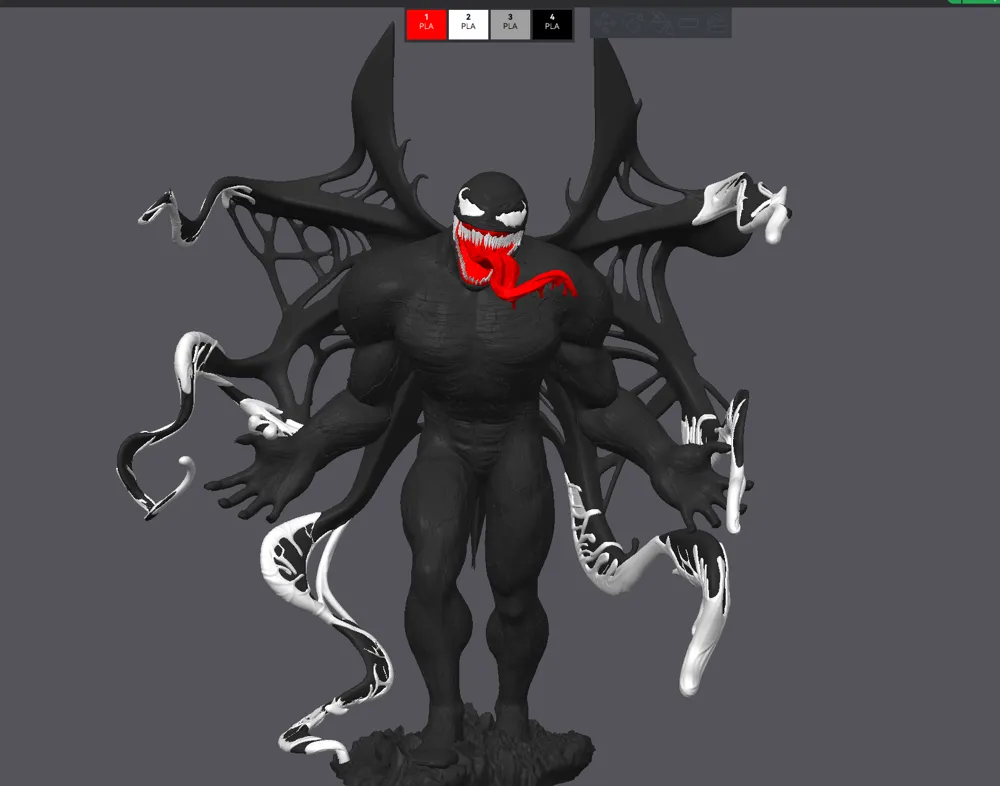 Venom Winged Symbiote Form AMS Ready by Ryan MakerWorld: Download Free ...