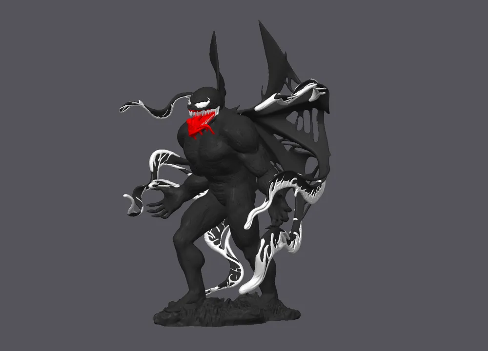 Venom Winged Symbiote Form AMS Ready by Ryan MakerWorld: Download Free ...