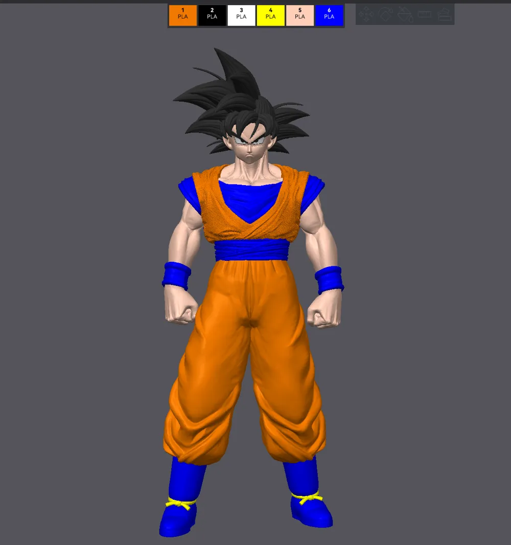 Goku Namek DragonBall Saga Death Stare Version - Free 3D Print Model ...