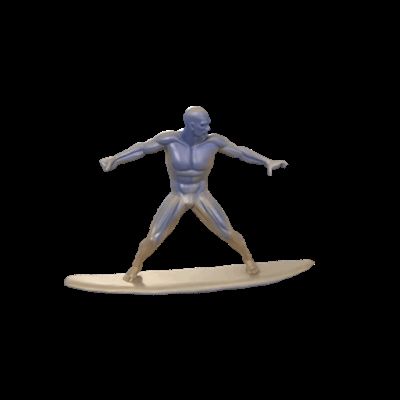 Silver Surfer Fantastic 4 Four Surfing pose movie by Ocilirca ...