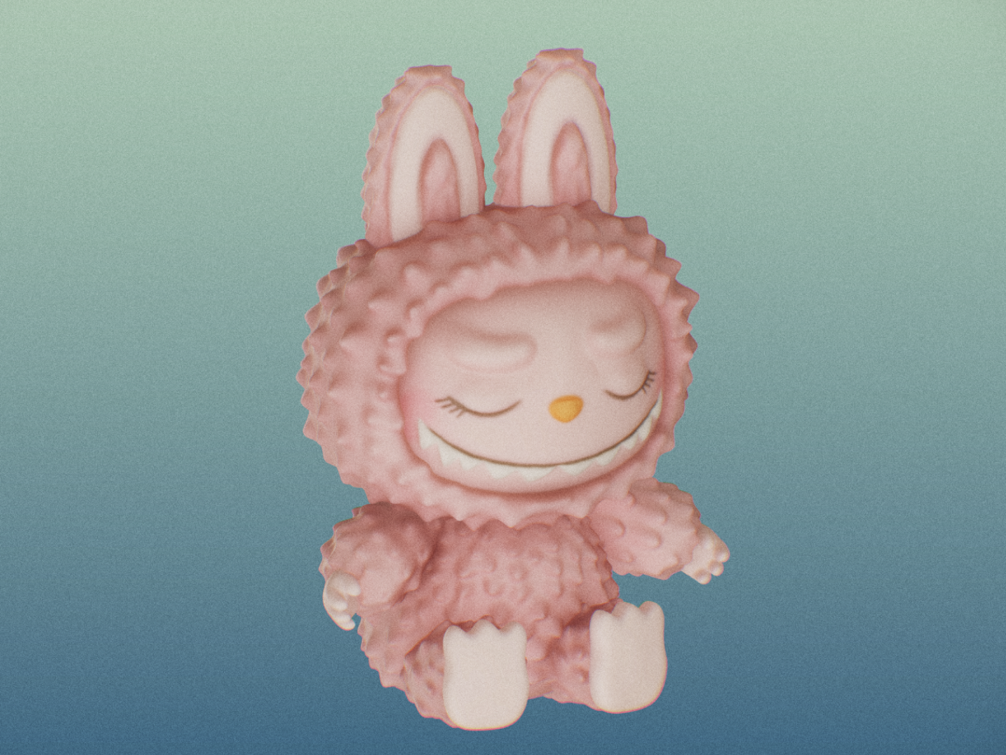 Super cute sitting pose La-bu-bu by allanyitong MakerWorld: Download ...