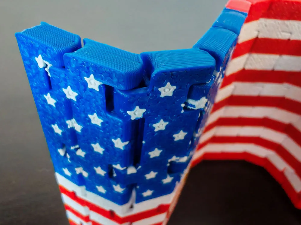 American Flag - flexible, double-sided - Free 3D Print Model - MakerWorld