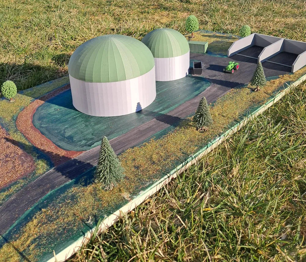 Biogas plant by Samuel MakerWorld: Download Free 3D Models