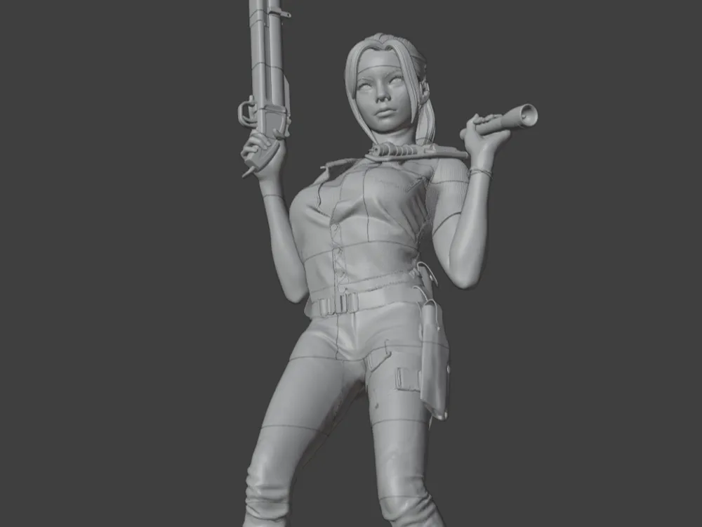 Life Size Resident Evil Claire Redfield Model - Free 3D Print Model ...