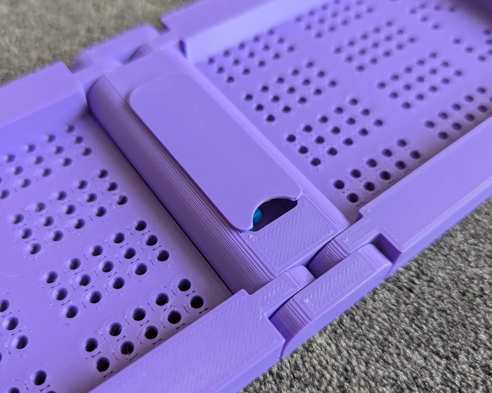 Pegs and storage cap for folding cribbage board - Free 3D Print Model ...