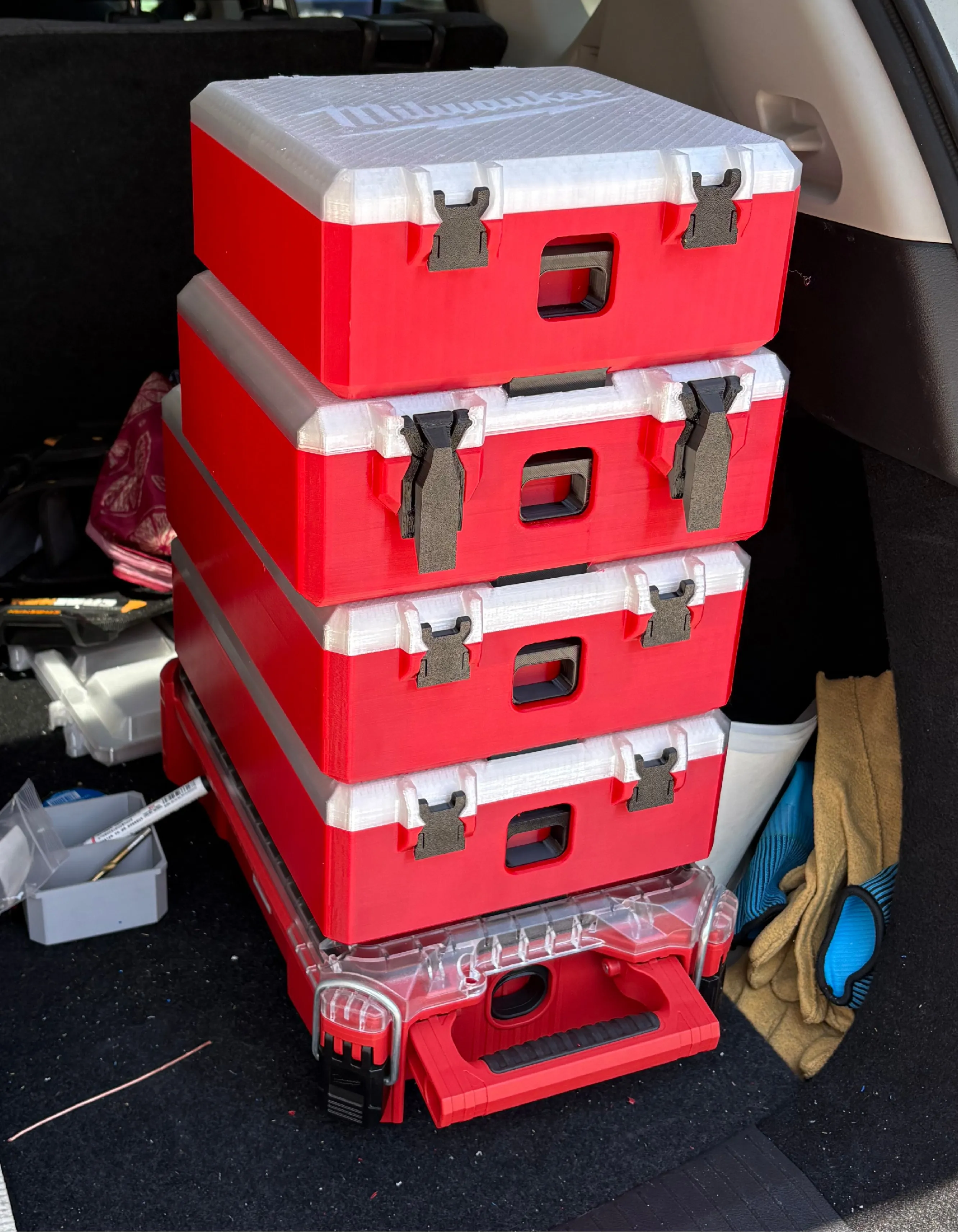 Milwaukee Packout Top-Mount Box with Spring Latch - Free 3D Print Model ...