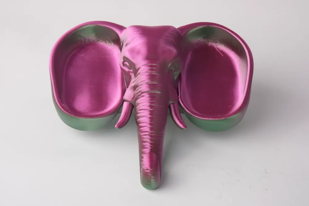 Elephant Spirit Tray – Matte Black Dual Bowl by black3dworks MakerWorld ...
