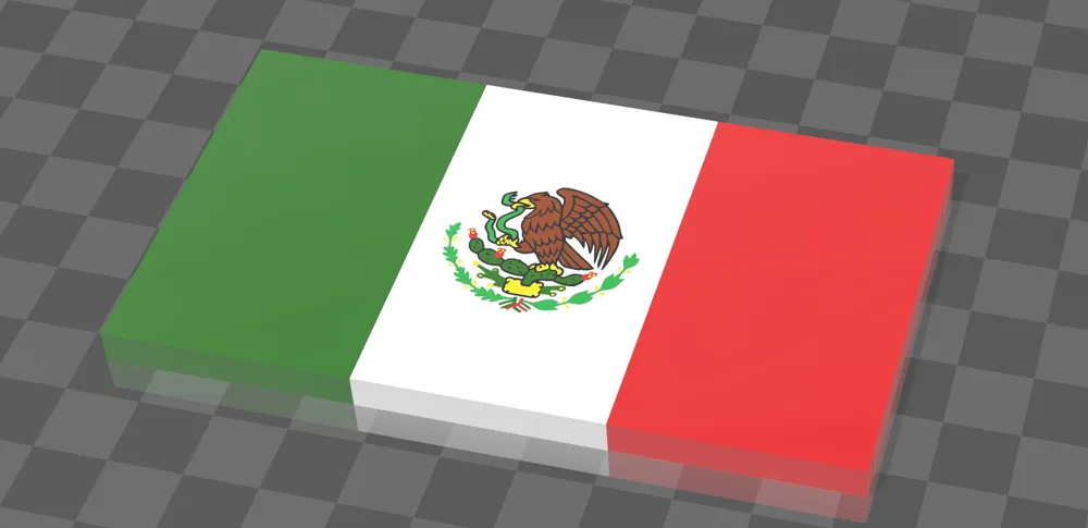Mexican Flag Color Modifier - Free 3D Print Model - MakerWorld