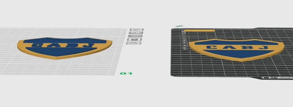 New Boca Juniors shield logo chop with and without AMS updr - Free 3D ...