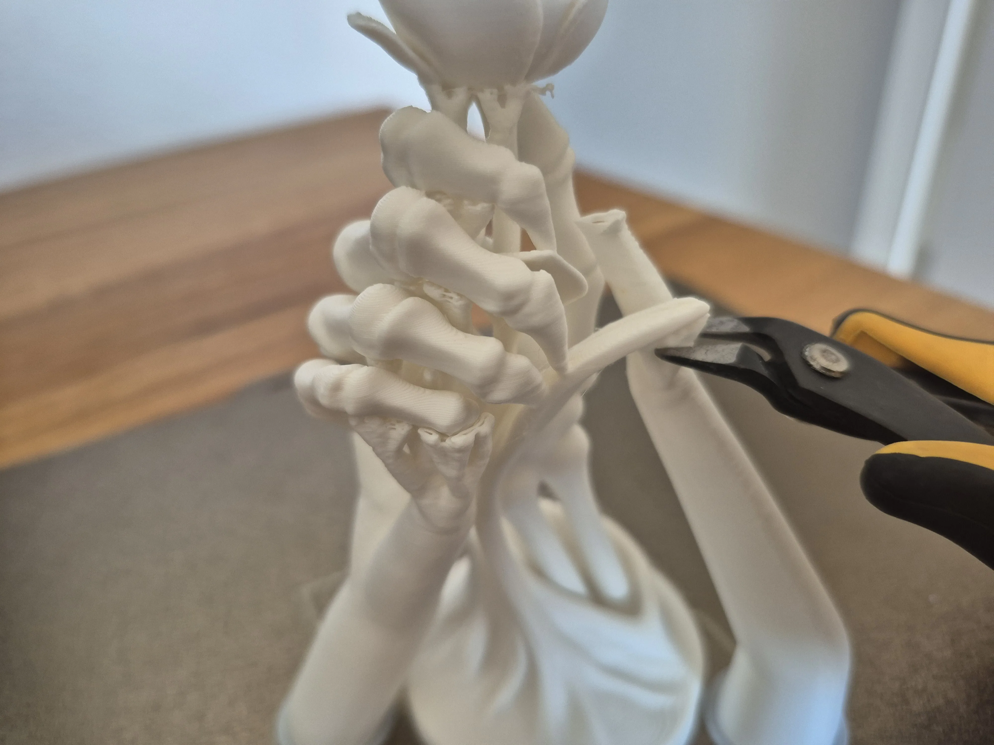 Skeleton Hand with Rose Symbol of Transience by Damakon MakerWorld ...